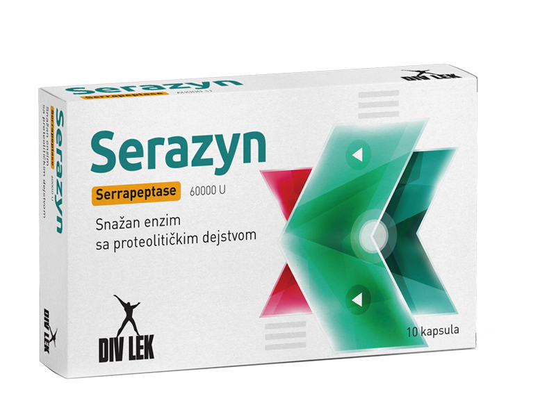 Serazyn – Serrapeptase 60000 IU – Div Lek